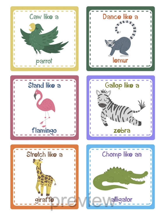 Movement Flashcards A Z Brain Break Movement Flashcards Kidpid