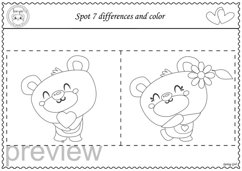 Valentine's Day Worksheets & Activities Printable - Etsy