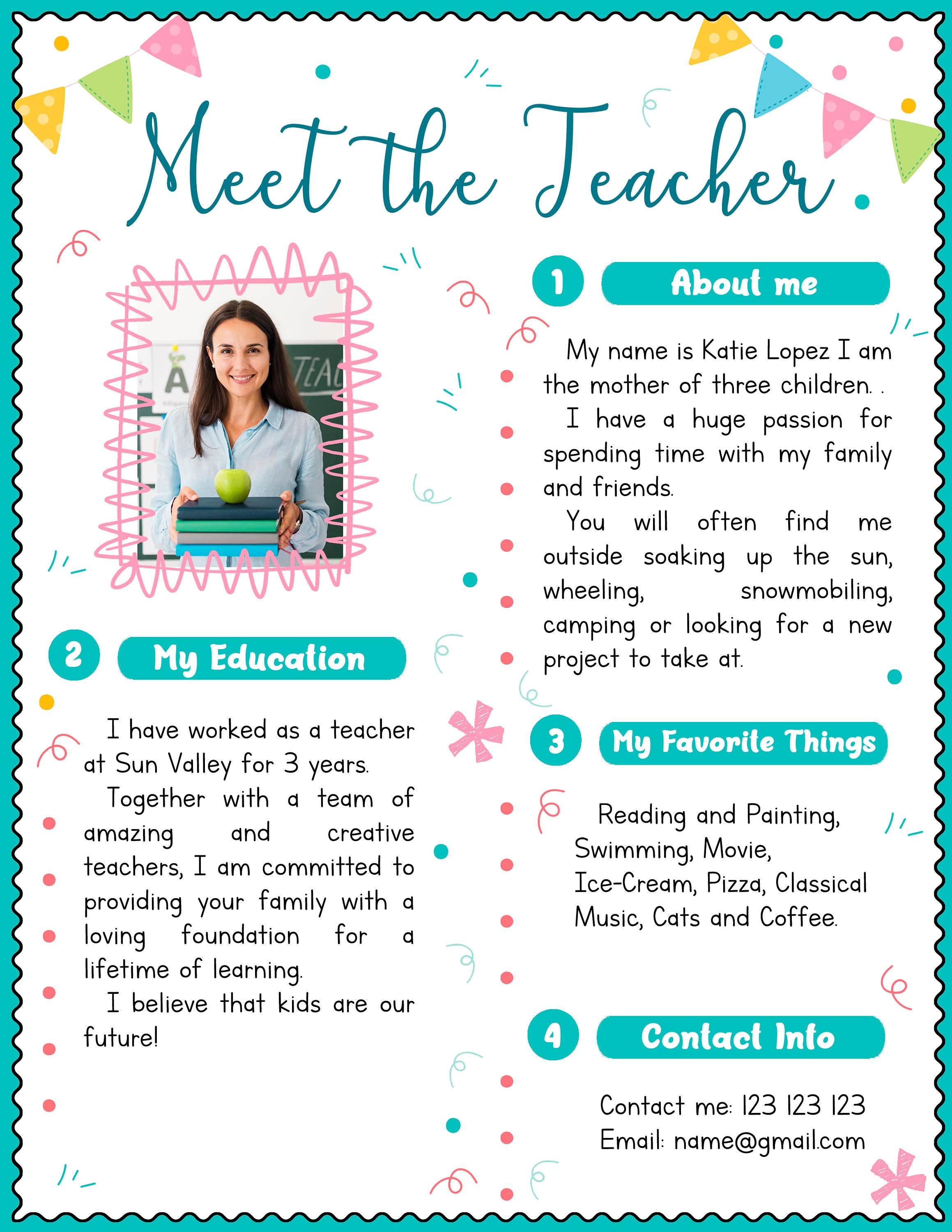 Meet the Teacher Power Point Template | Open House | Counselor ...