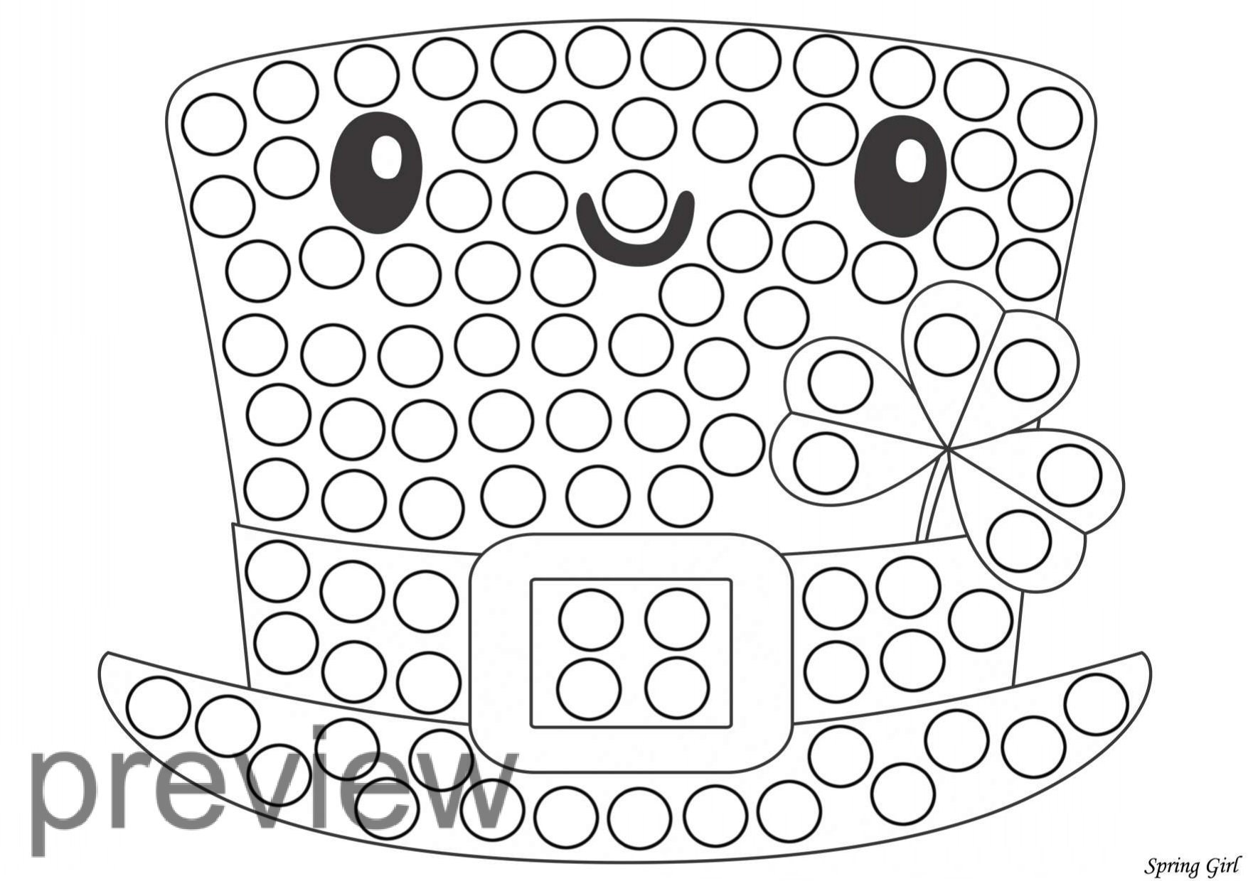 St. Patrick's Day Dot Marker Pages for Preschool and Kindergarten ...