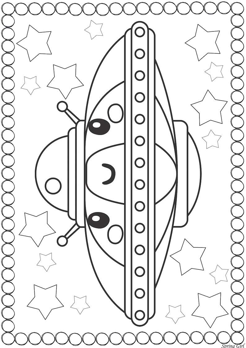 Space Planets Coloring Pages Printable for Kids | Astronomy Outer Space ...