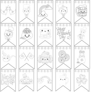 St. Patrick’s Day Decorations Printable Banner | Shamrock Printable ...