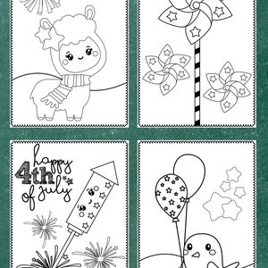 4th of July Coloring Pages for Kids, Printable Independence Day ...