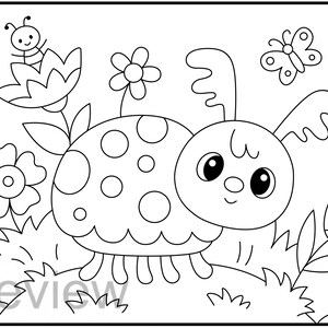 Bugs Coloring Pages | Insects Printable Coloring Sheets | Spring ...