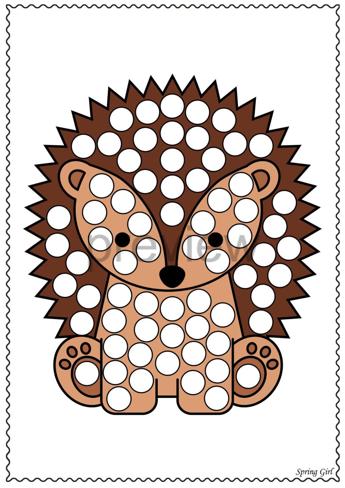 Do a Dot Mats Sheets Kids Animals Do-a-dot Painting Dot Marker ...