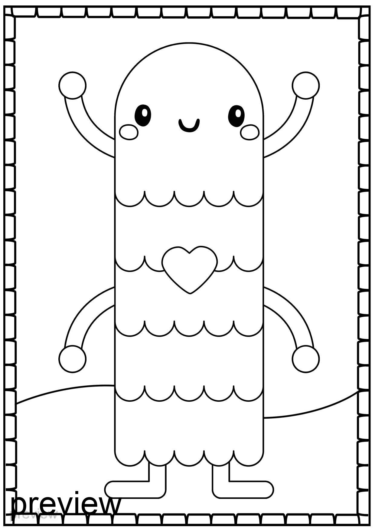 Monster Coloring Pages for Kids Printable Kids Activity Book - Etsy