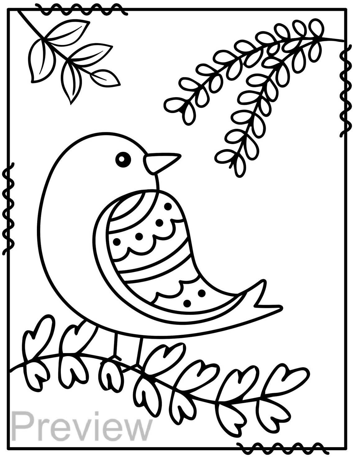 Birds Coloring Pages Coloring Book for Kids Printable Coloring Sheets ...