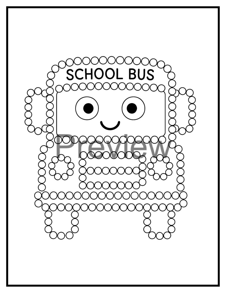 Q-tip Painting Worksheets | Back to School Dot Art for Preschool ...