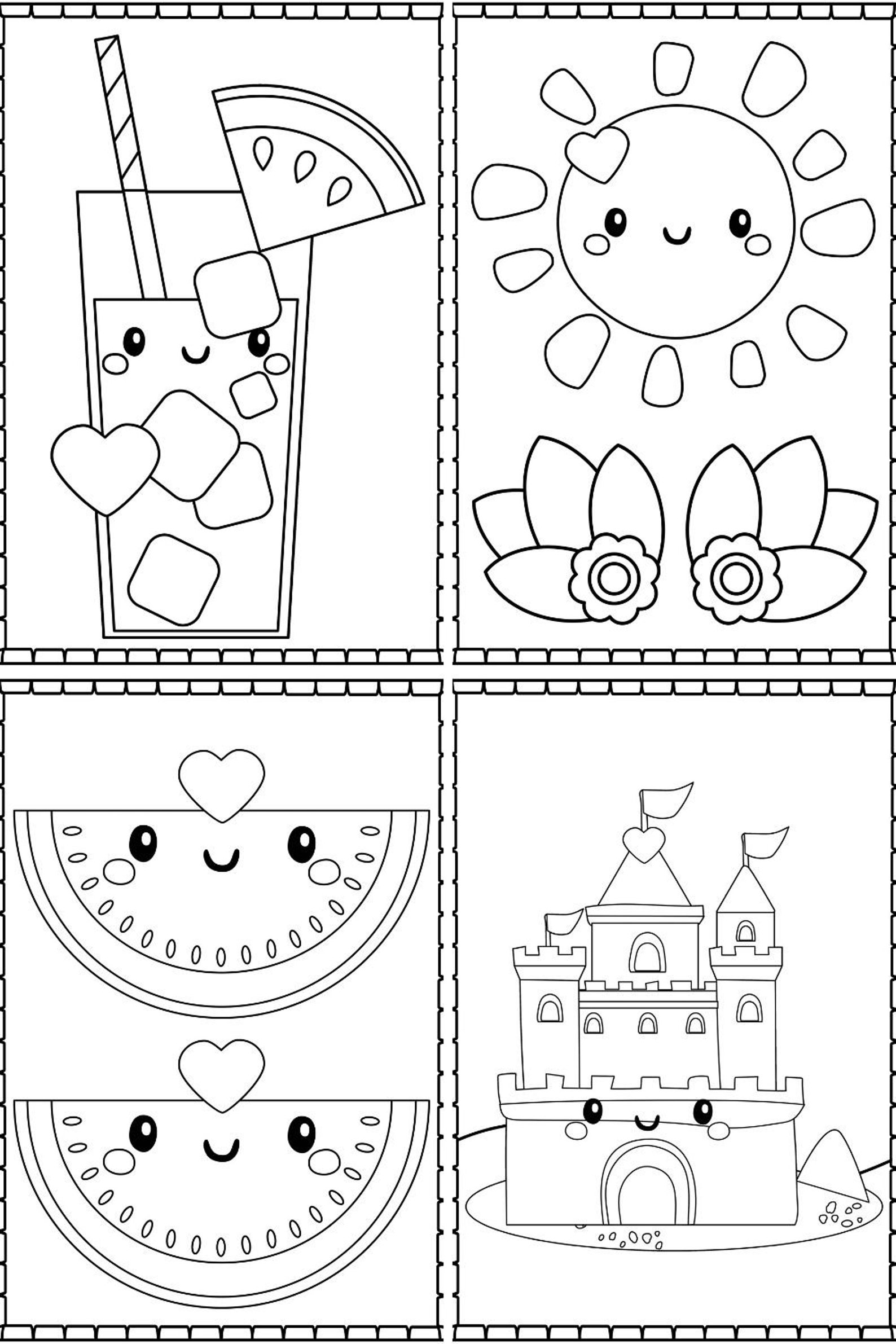 Summer Coloring Pages for Kids Beach Coloring Book Printable Coloring ...