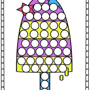 Dot Markers Summer Worksheets | Do a Dot Printables Mats for Toddlers ...