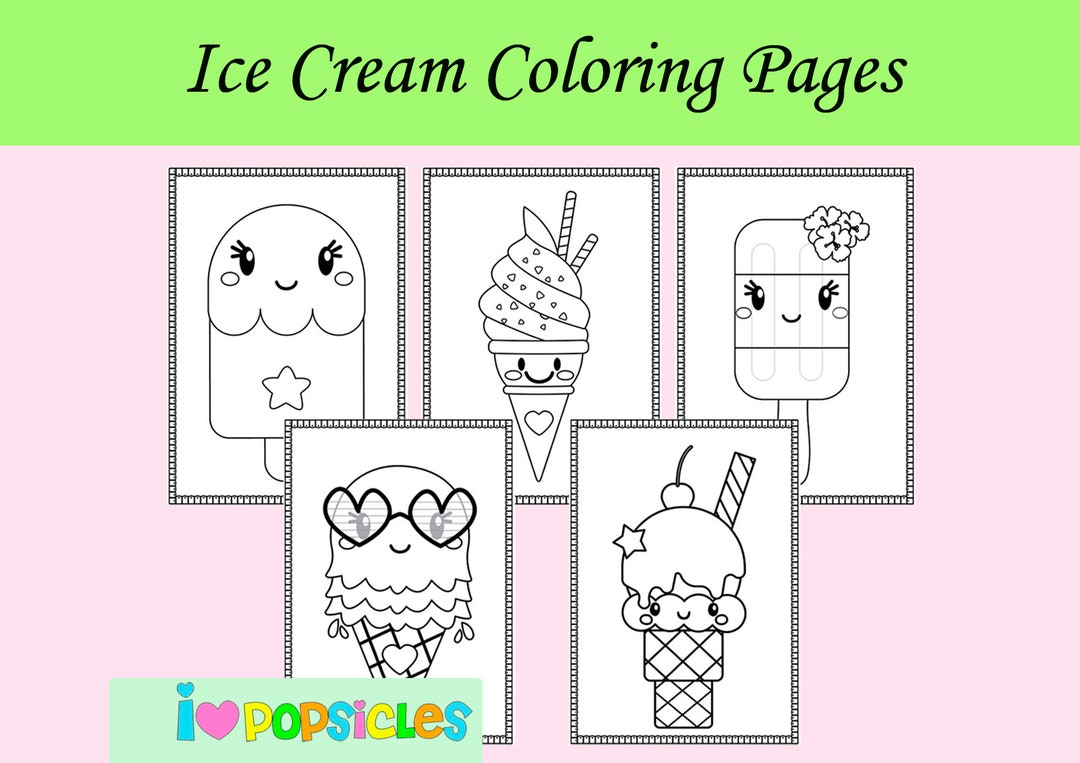 Coloring Pages for Kids | Ice Cream Coloring Sheets | Summer Coloring ...