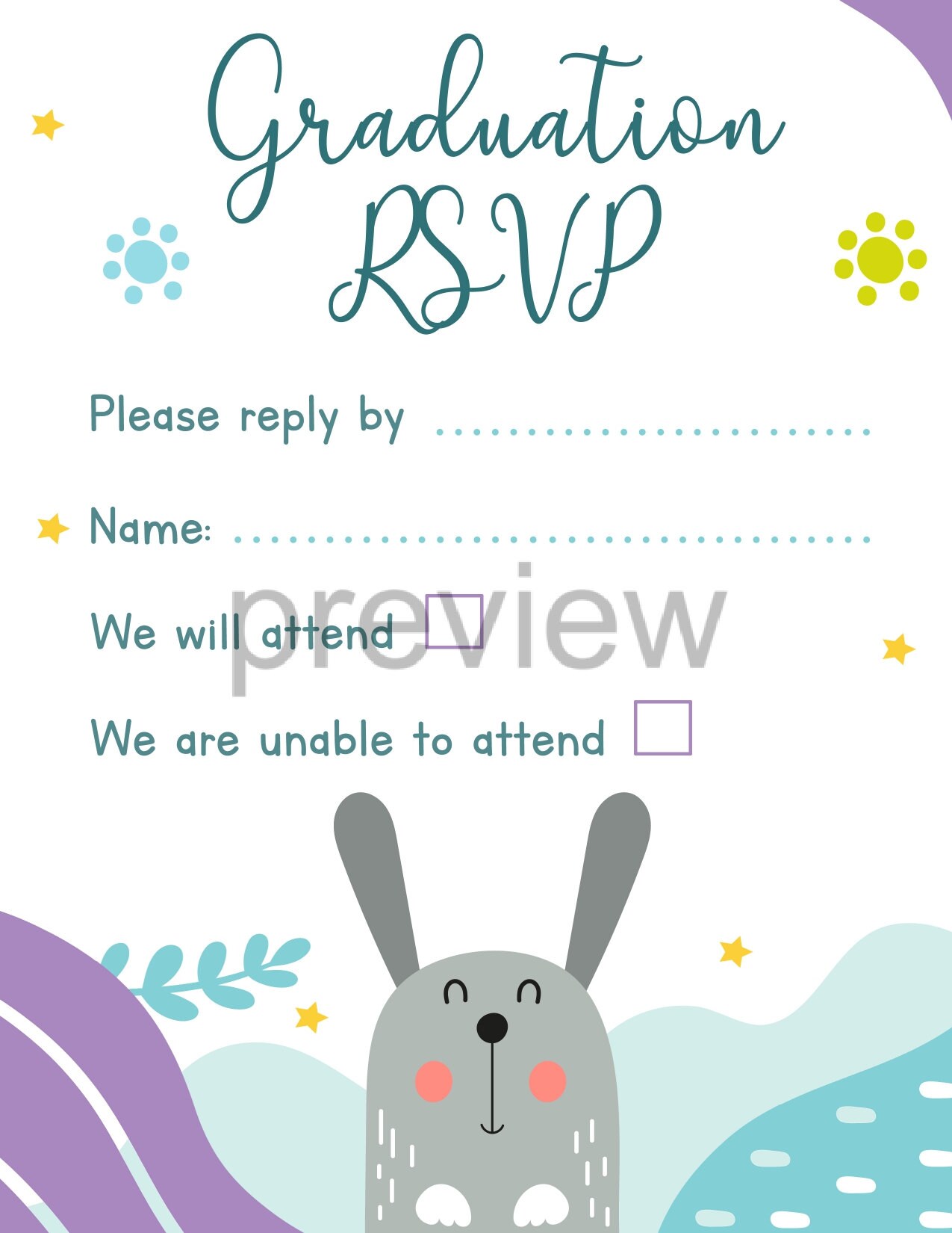 Kindergarten Graduation Bundle | Kit, Printable Diploma, Invitation ...