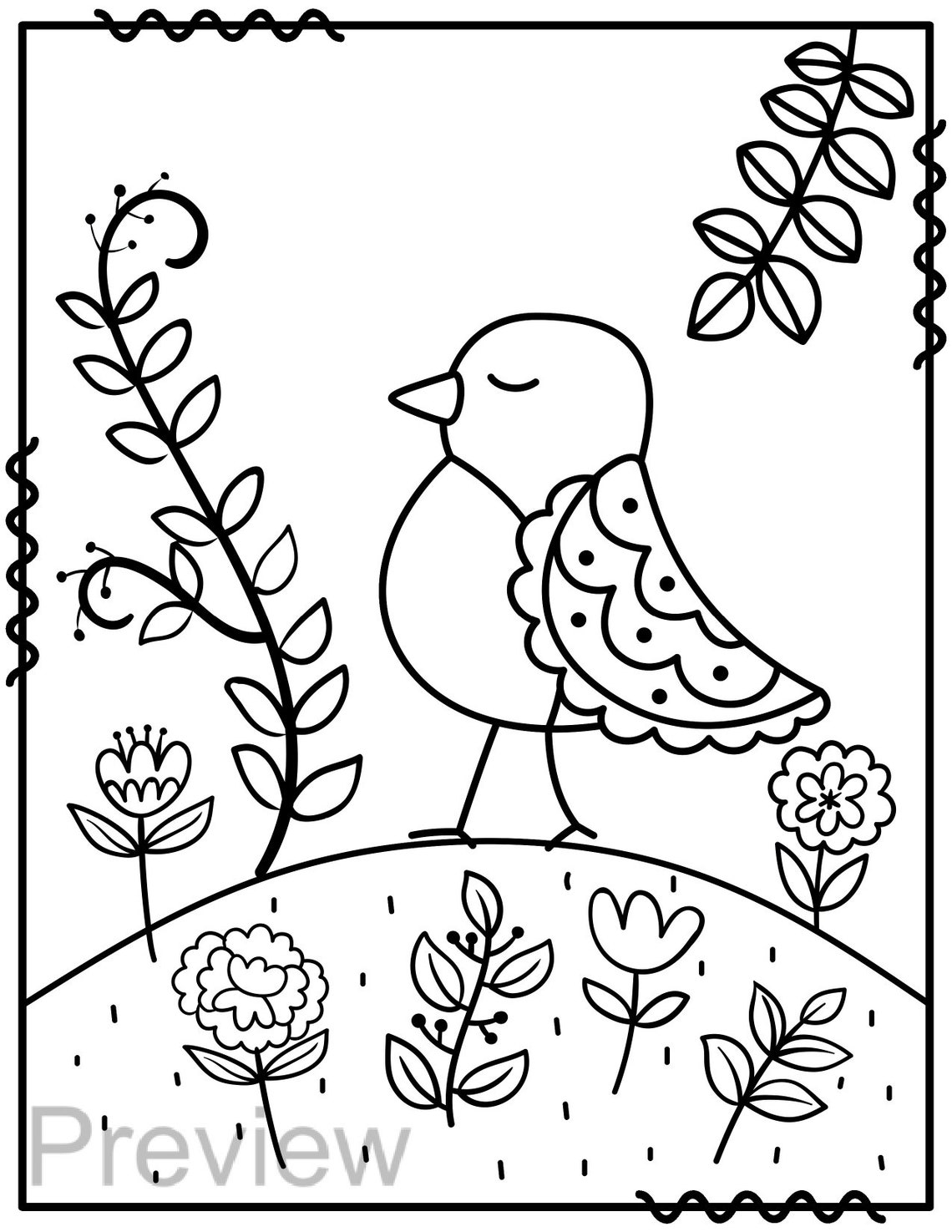 Birds Coloring Pages Coloring Book for Kids Printable Coloring Sheets ...