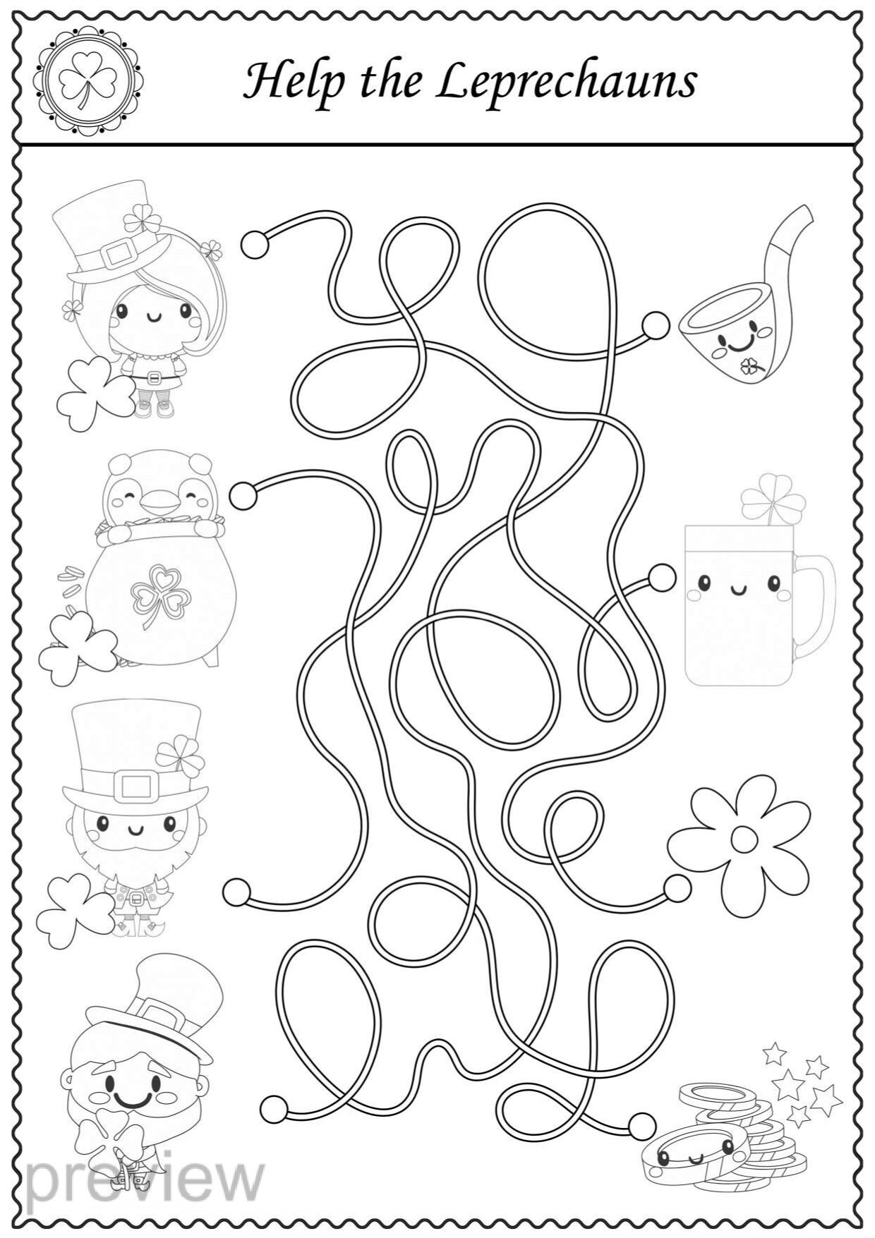 St. Patrick's Day Learning Pack, Activity Pack, Worksheets, Bundle ...