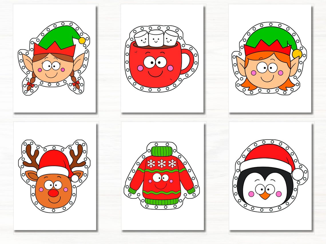 Christmas Lacing Cards | Preschool Fine Motor Activities | Montessori ...