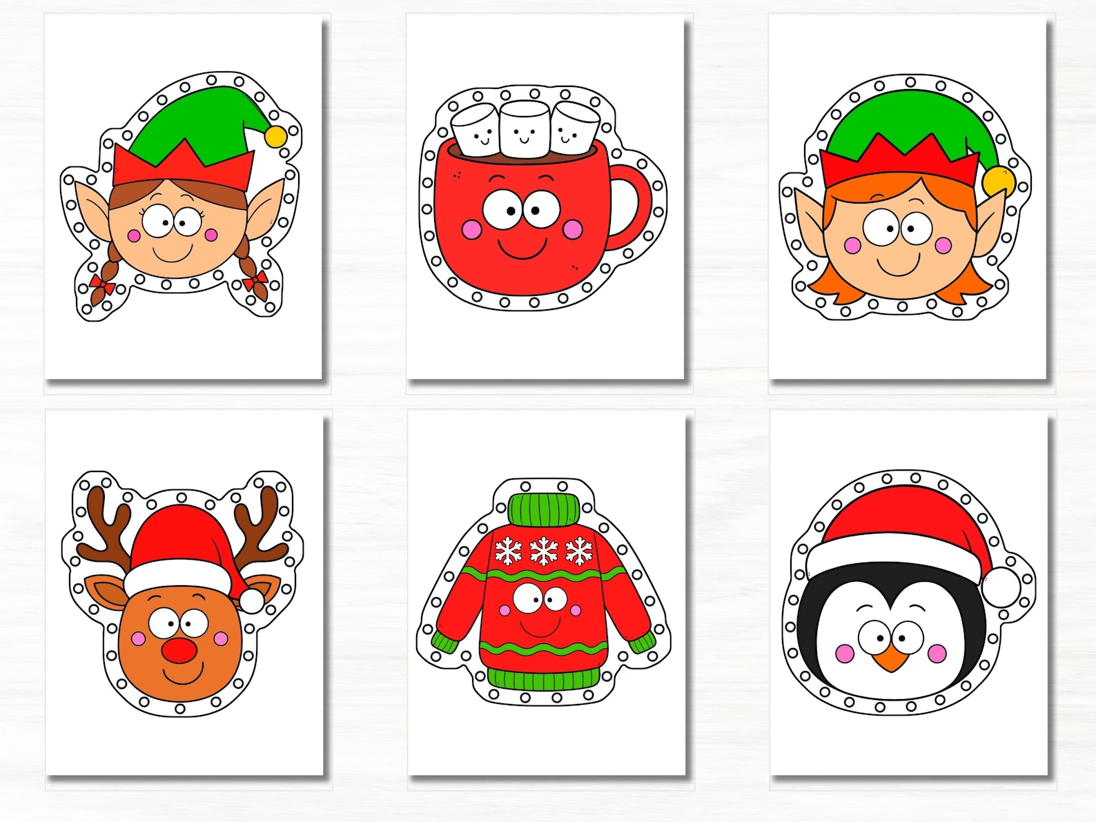 Christmas Lacing Cards | Preschool Fine Motor Activities | Montessori ...