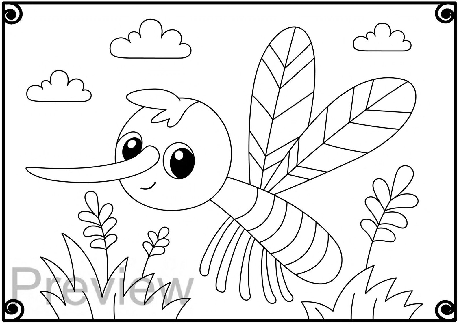 Bugs Coloring Pages | Insects Printable Coloring Sheets | Spring ...