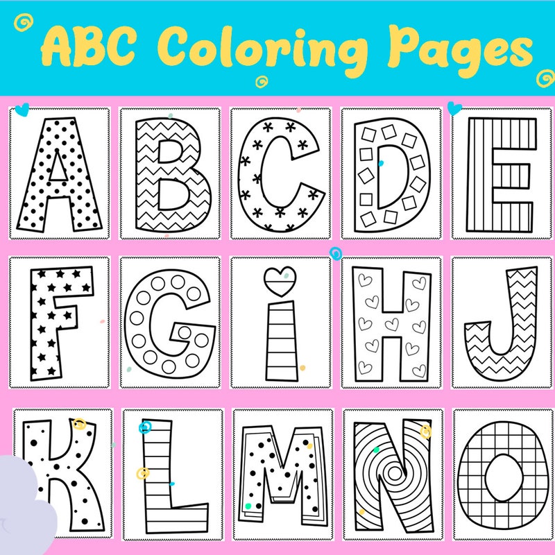 Coloring Pages Phonics - Etsy