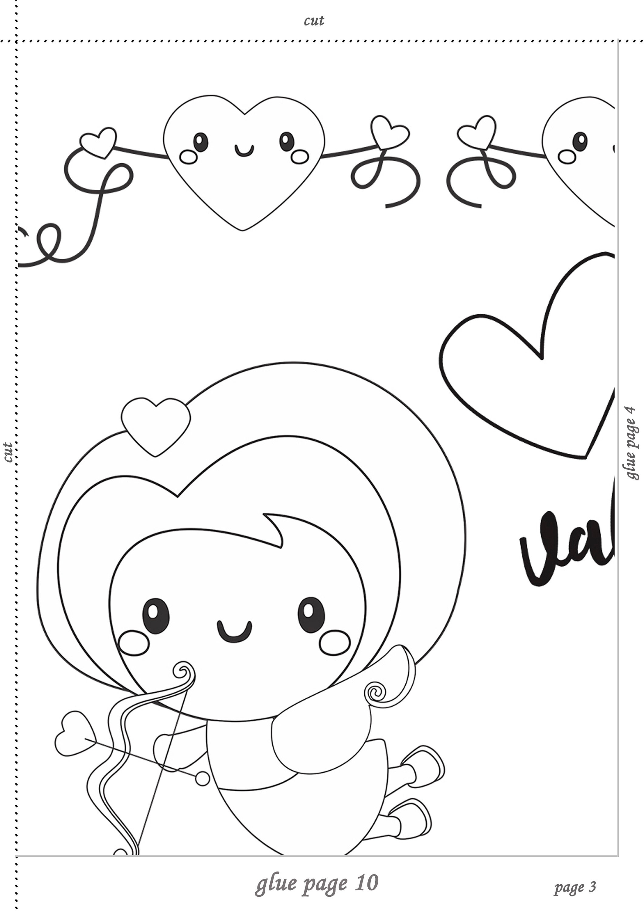 Valentine's Day Extra Large Giant Children's Poster Kids Colour Pages ...