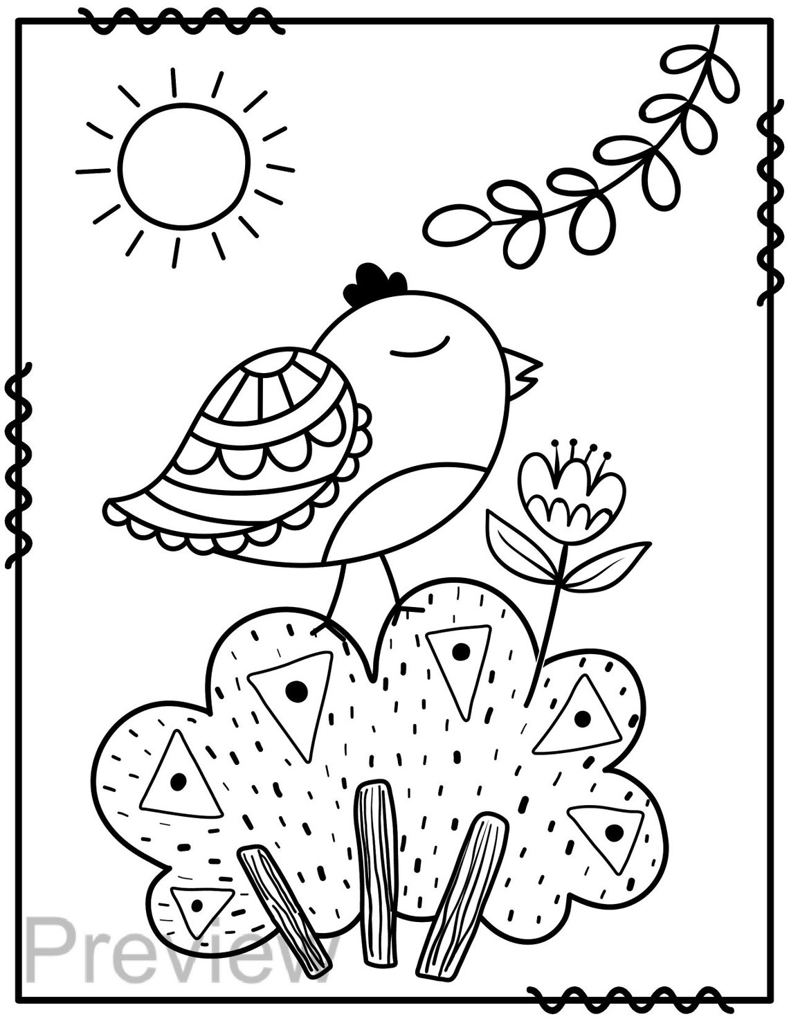 Birds Coloring Pages Coloring Book for Kids Printable Coloring Sheets ...