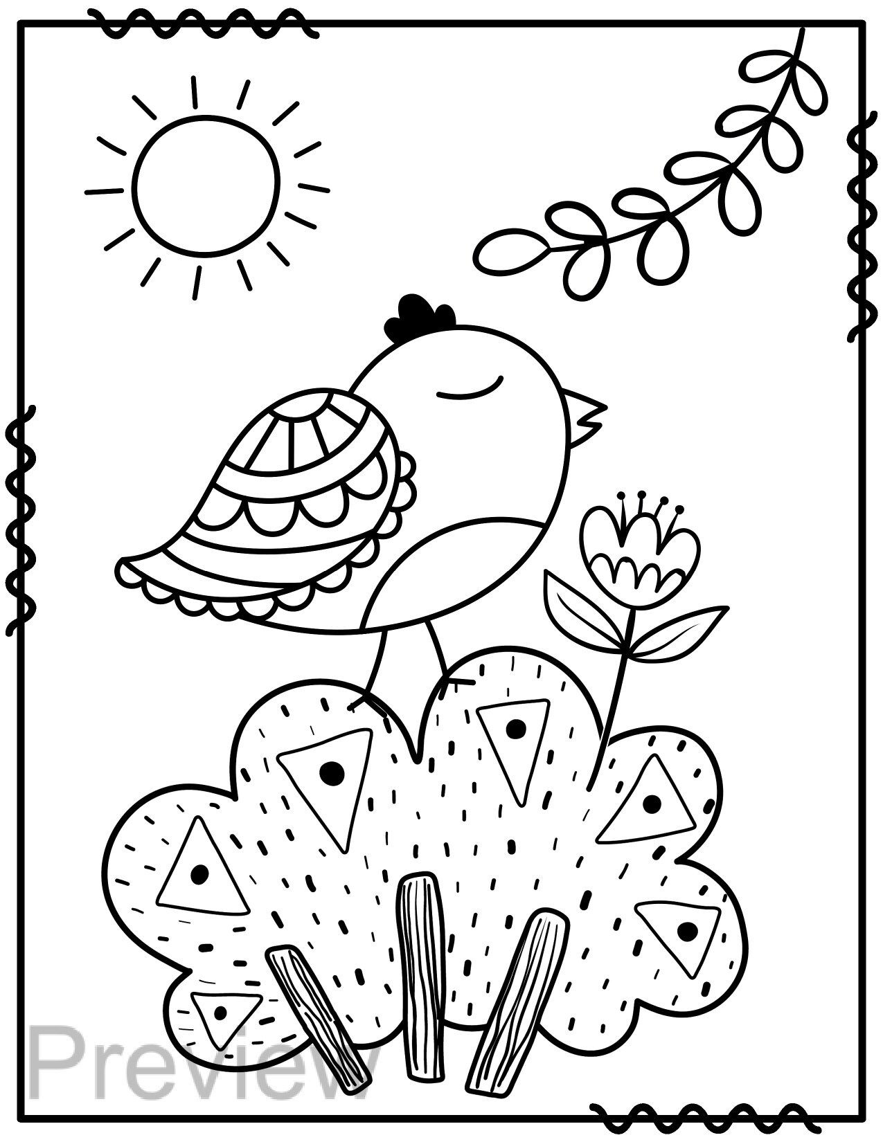 Birds Coloring Pages | Coloring Book for Kids | Printable Coloring ...