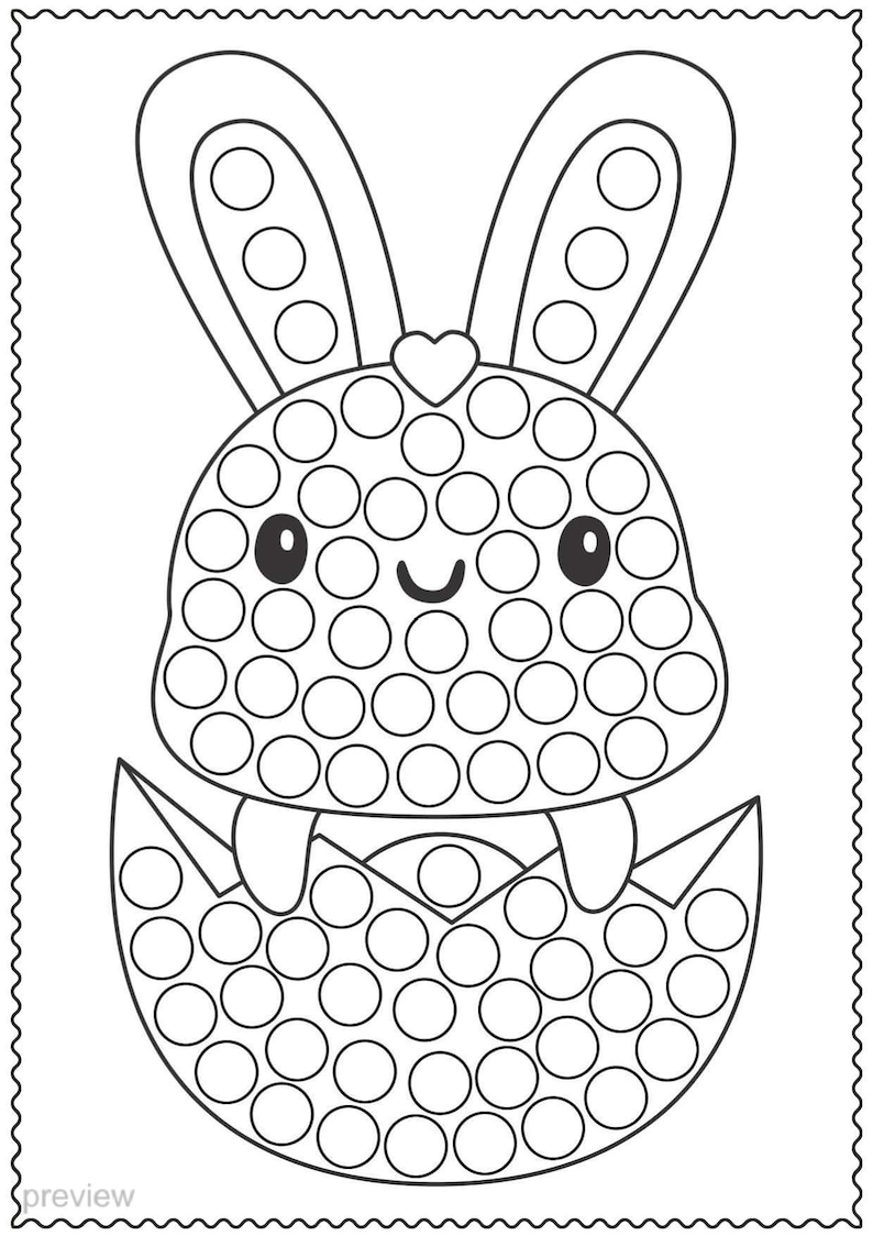 Easter Day Worksheets Dot Markers Do a Dot Painting Play Dough ...