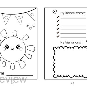 All About My Summer Flip Book for Kids | Back to School Printable ...