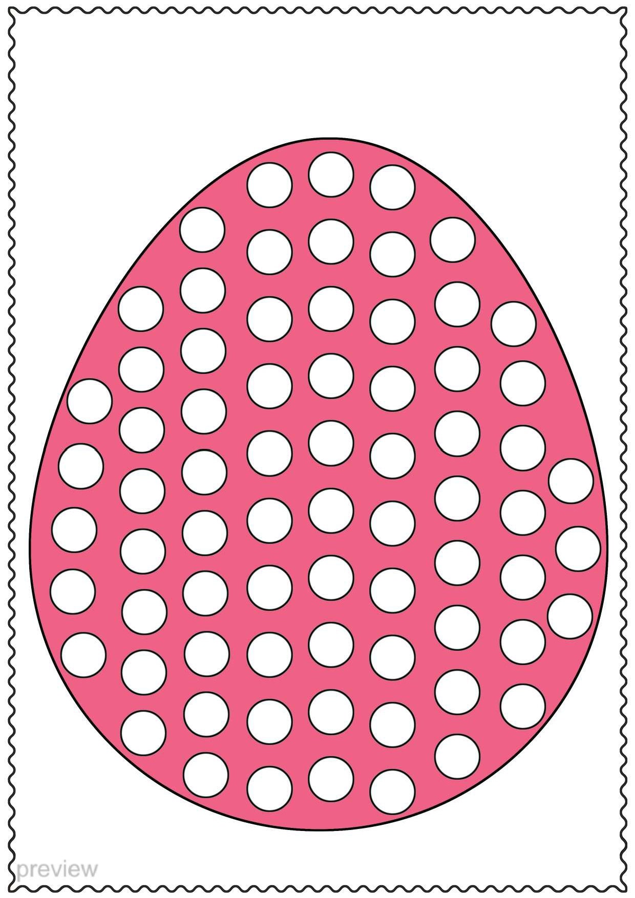 Easter Day Worksheets | Dot Markers | Do a Dot Painting | Play Dough ...