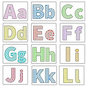 Alphabet Do a Dot Pages, ABC, Dot Markers Sheets, Do-a-dot Painting ...