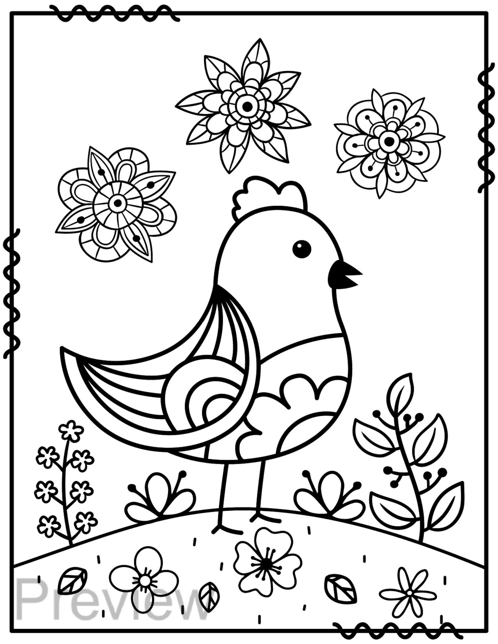 Birds Coloring Pages | Coloring Book for Kids | Printable Coloring ...