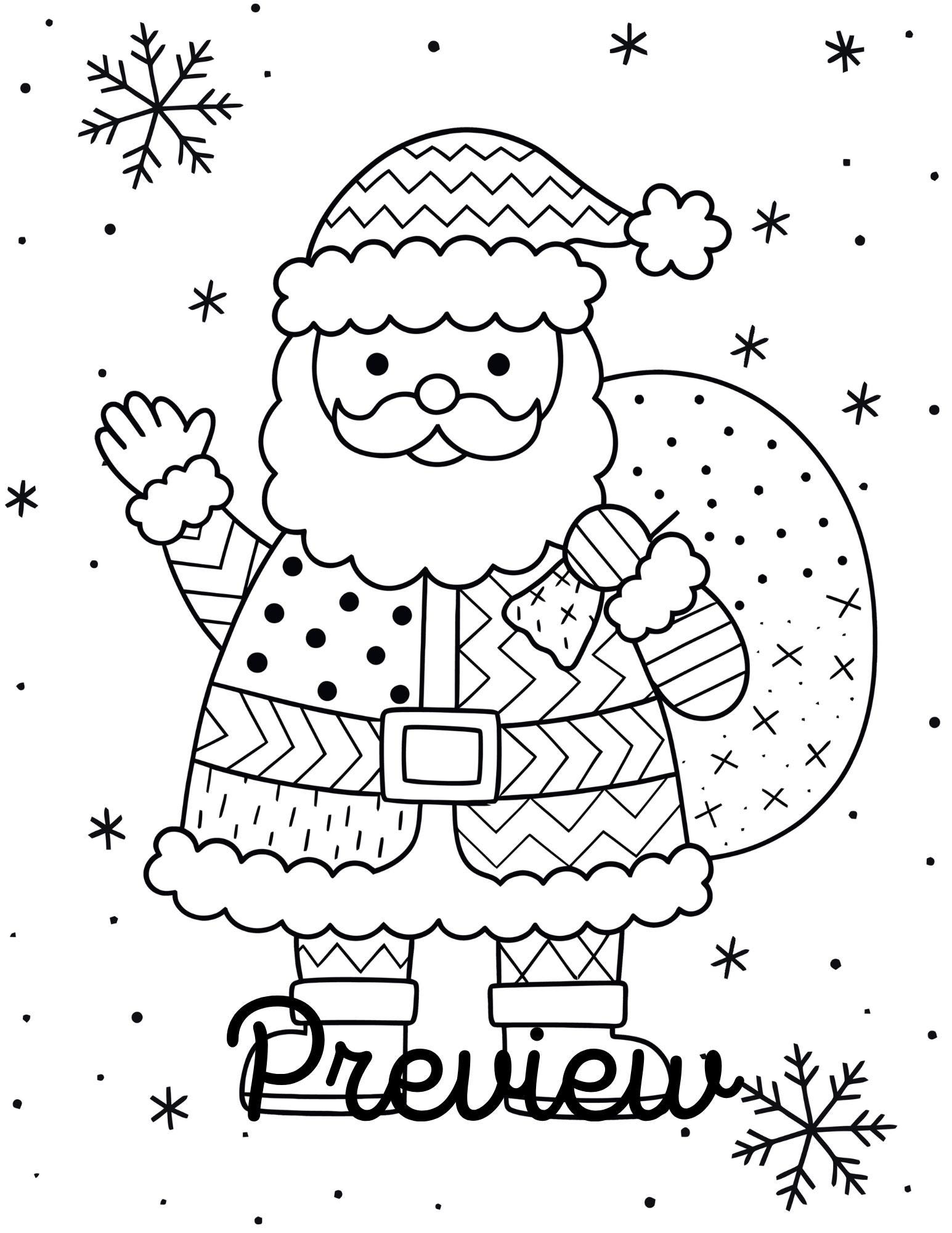 Christmas Coloring Pages | Winter Coloring Sheets | Kids Holiday ...