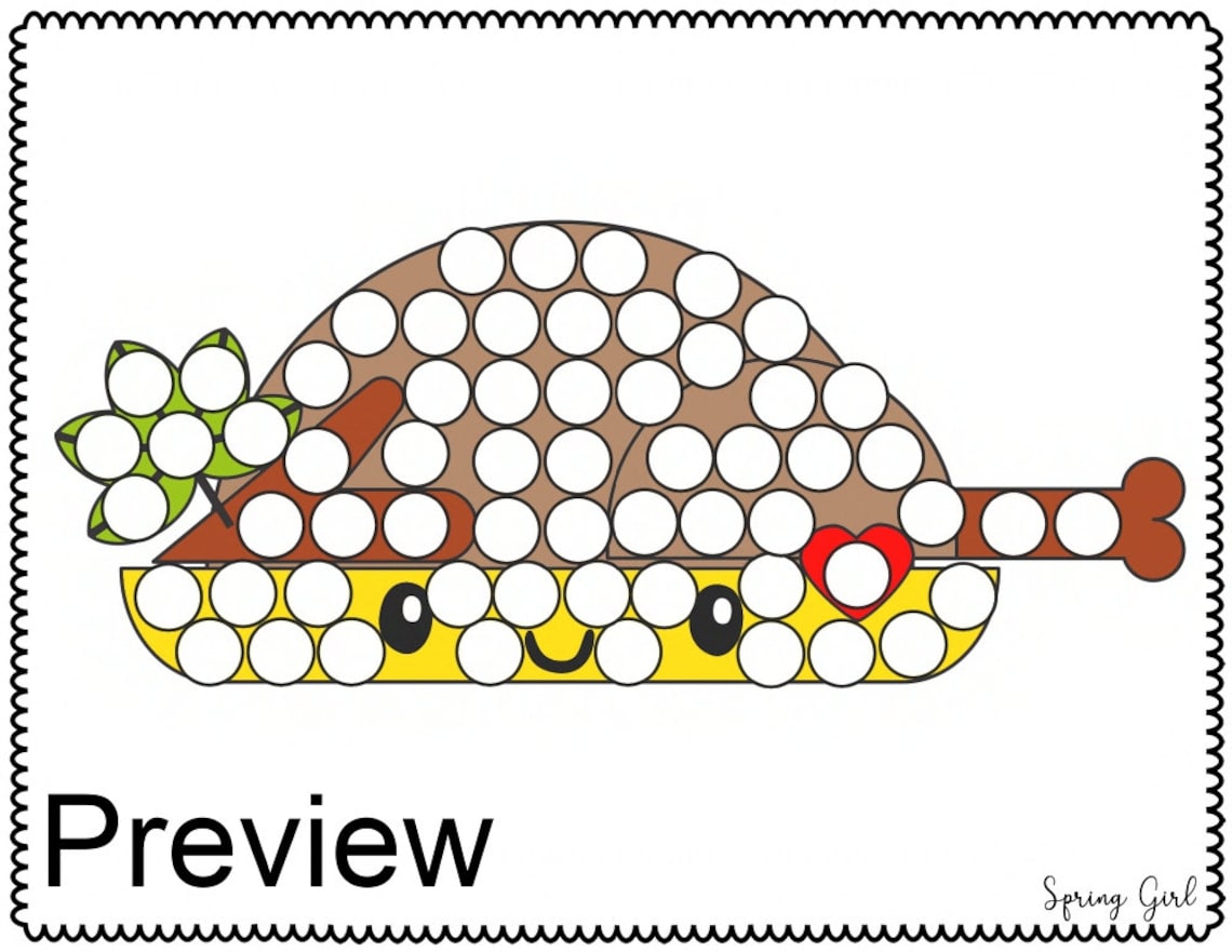 Thanksgiving Dot Marker Coloring Pages, Thanksgiving PDF, Thanksgiving ...
