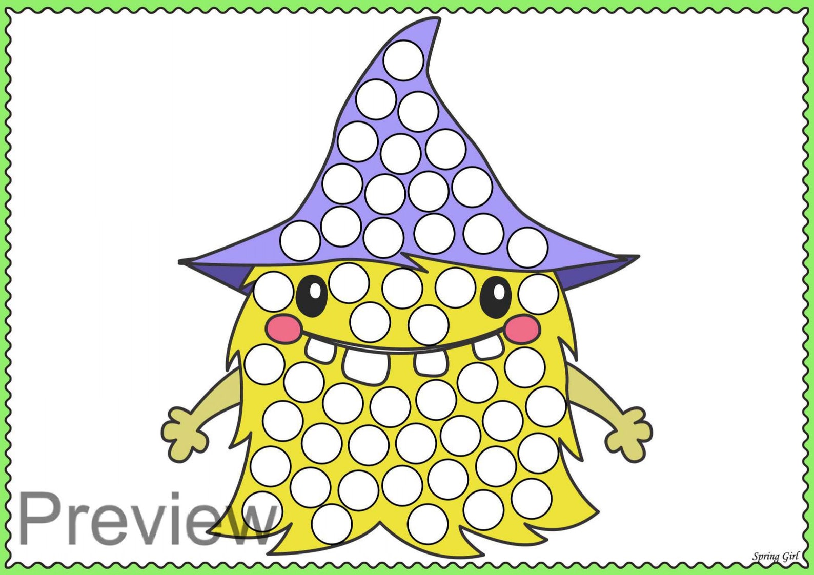 Halloween Do a Dot Mats - Etsy