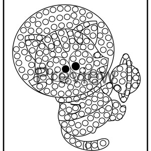 Space Activities for Kids | Q-tip Dot Painting Worksheets for Kids ...