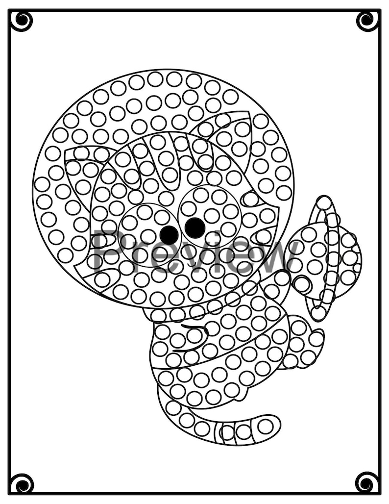 Space Activities for Kids Q-tip Dot Painting Worksheets for Kids Space ...