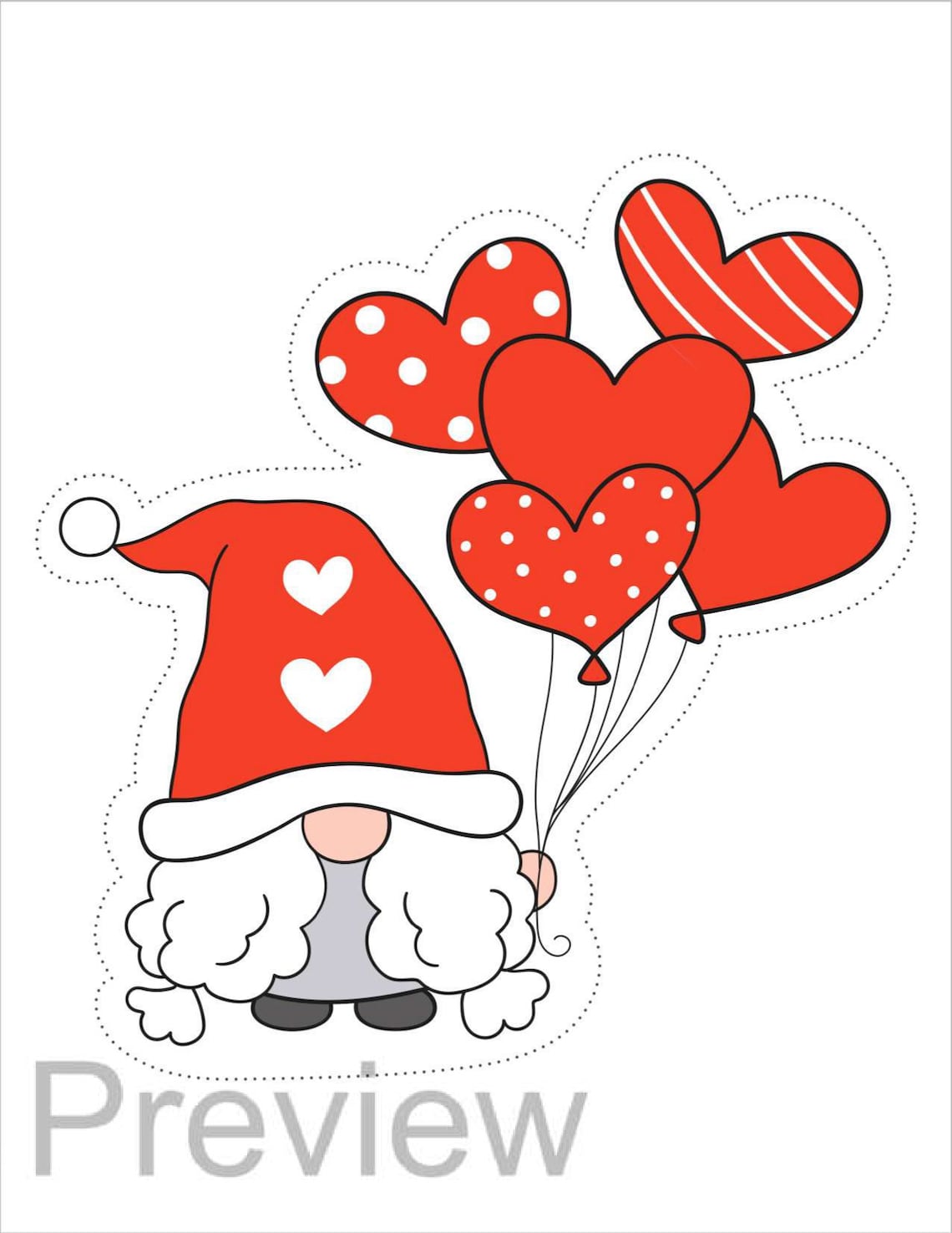 Valentine's Day Gnome Bulletin Board Valentine's Day Classroom ...