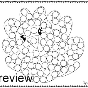 Thanksgiving Dot Marker Coloring Pages, Thanksgiving PDF, Thanksgiving ...