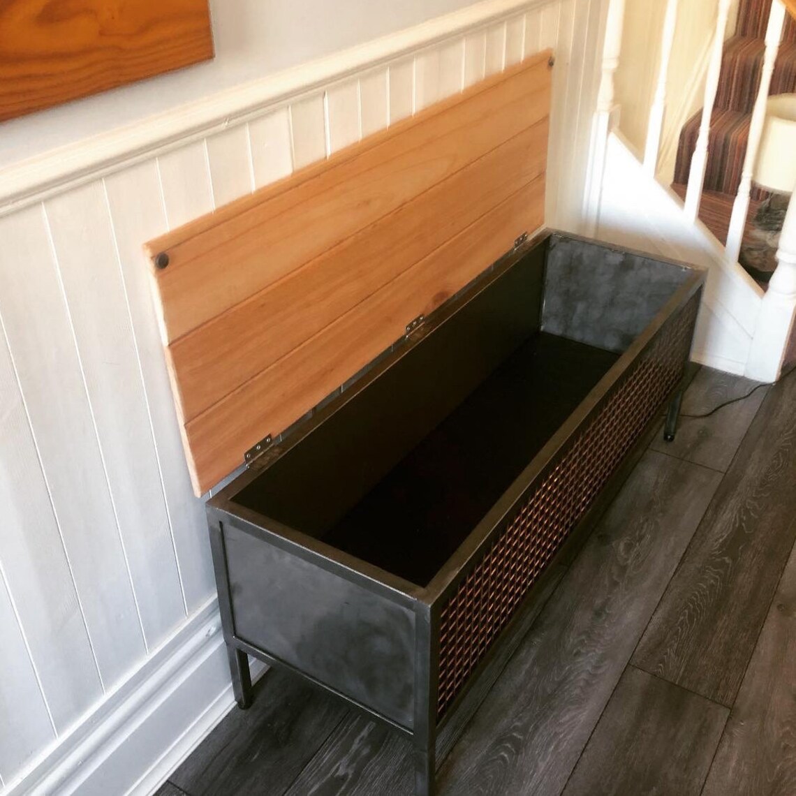 Industrial Home Furniture Storage Locker and Bench Seat | Etsy