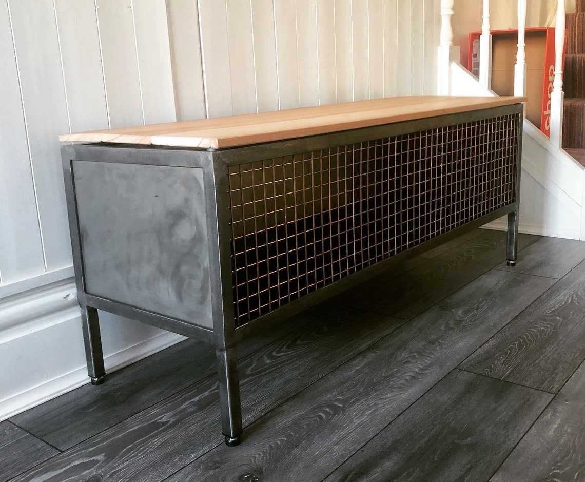 Industrial Home Furniture Storage Locker and Bench Seat - Etsy