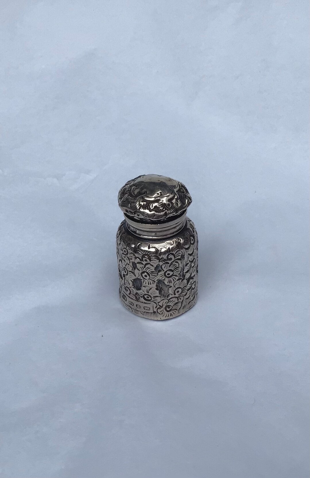 Victorian Perfume Bottle Solid Silver Perfume AF - Etsy