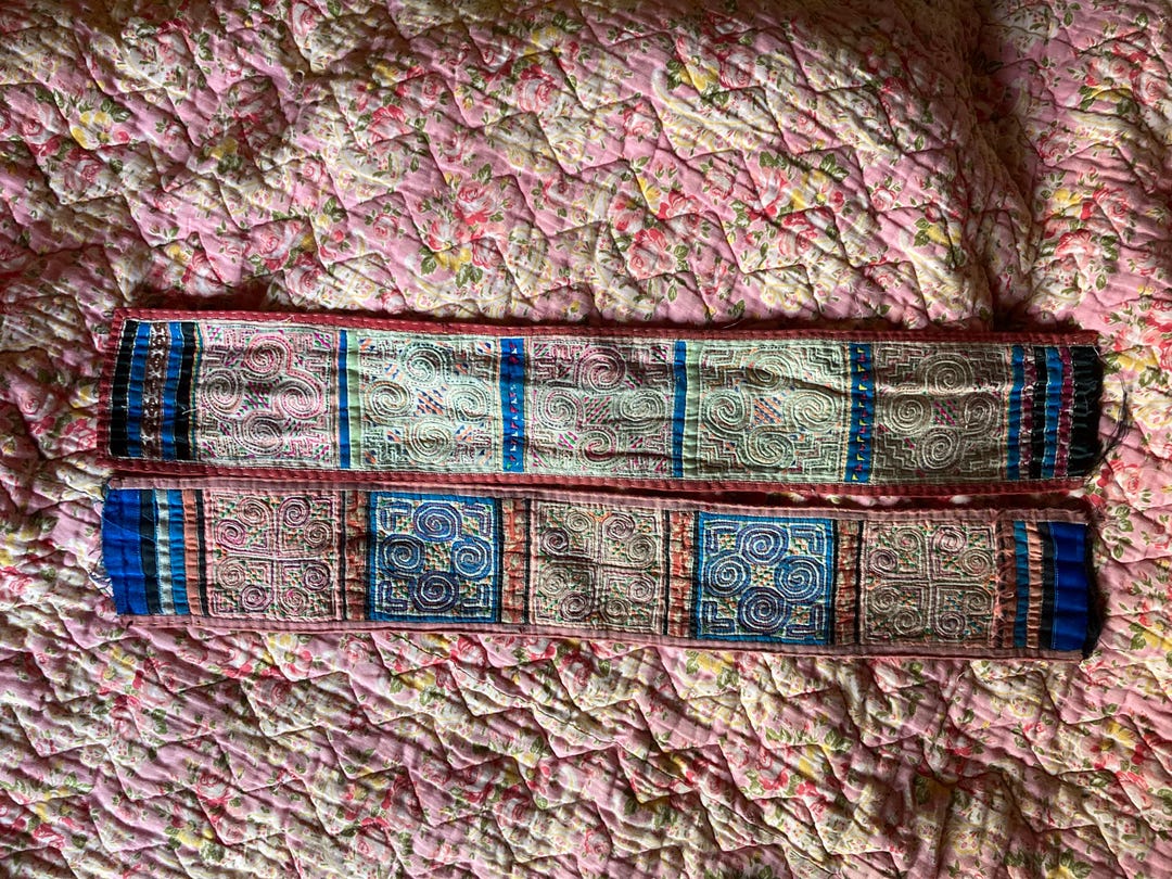 Tibetan Textile Hand Stitched Panels. - Etsy