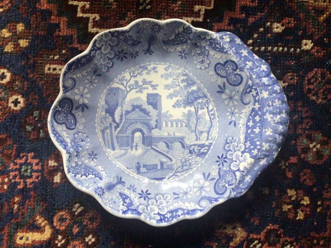Blue and White Spode Dish Antique Spode Old Spode. - Etsy