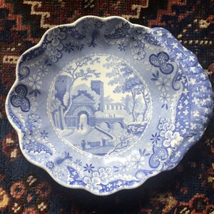 Blue and White Spode Dish Antique Spode Old Spode. - Etsy