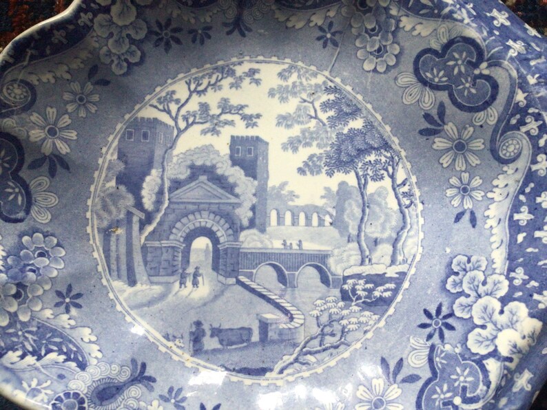 Blue and White Spode Dish Antique Spode Old Spode. - Etsy