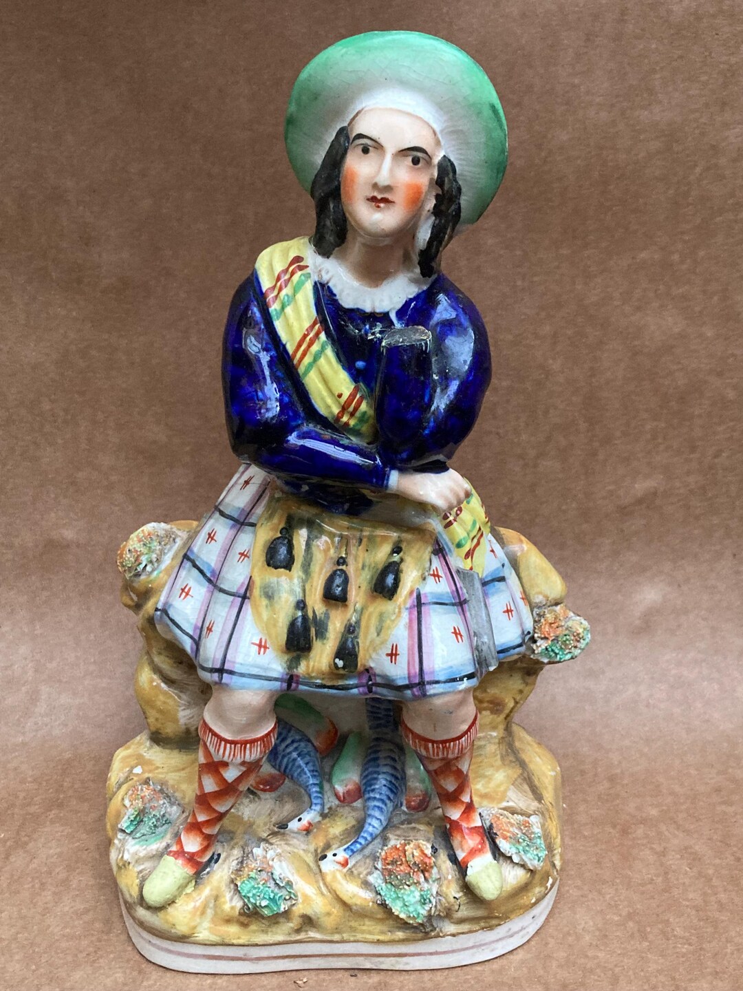 Large Staffordshire Figure Scottish Man Hunter C1860. - Etsy