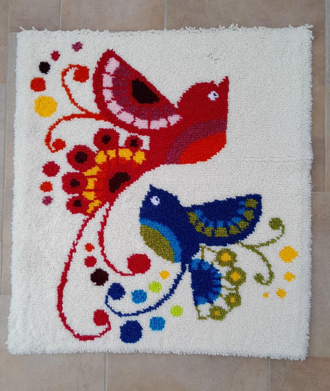 Birds Latch Hook Rug - Etsy
