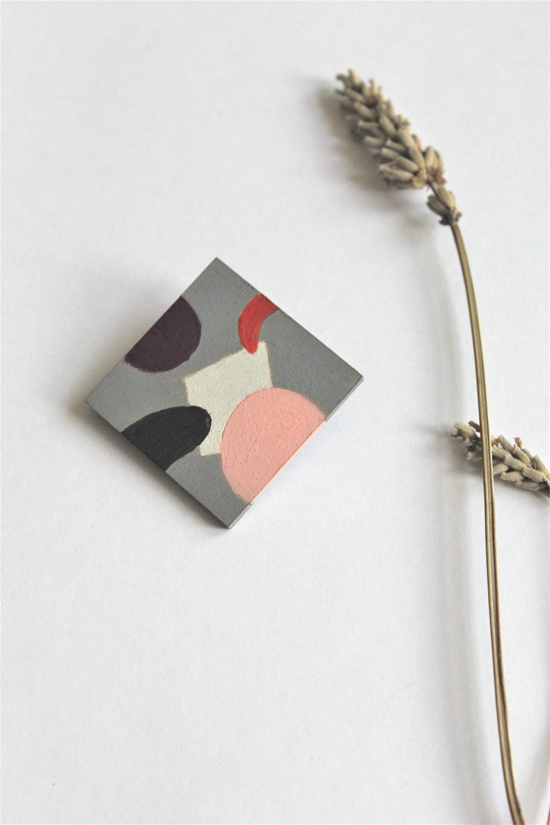 Abstract Geometrical Art Brooch, Modern Jewelery, Contemporary Pin ...
