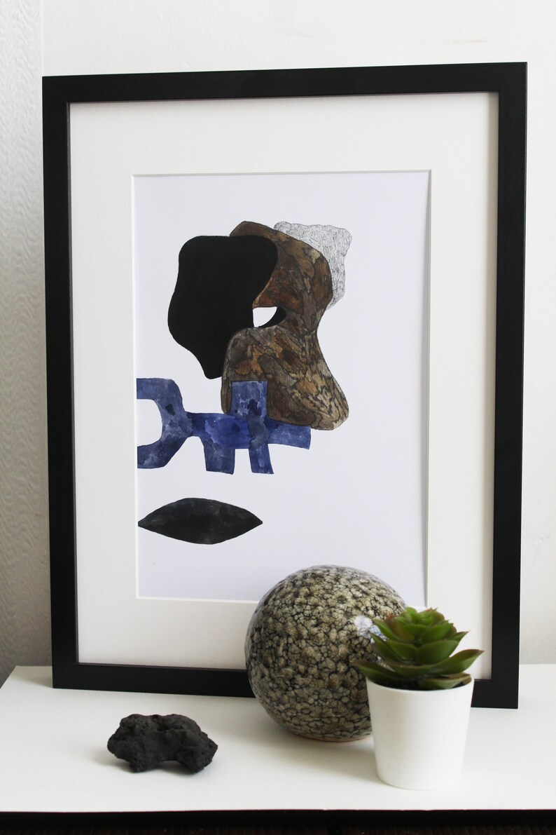 A4 Digital Print ,abstract Art,minimal Art,contemporary Art Composition ...