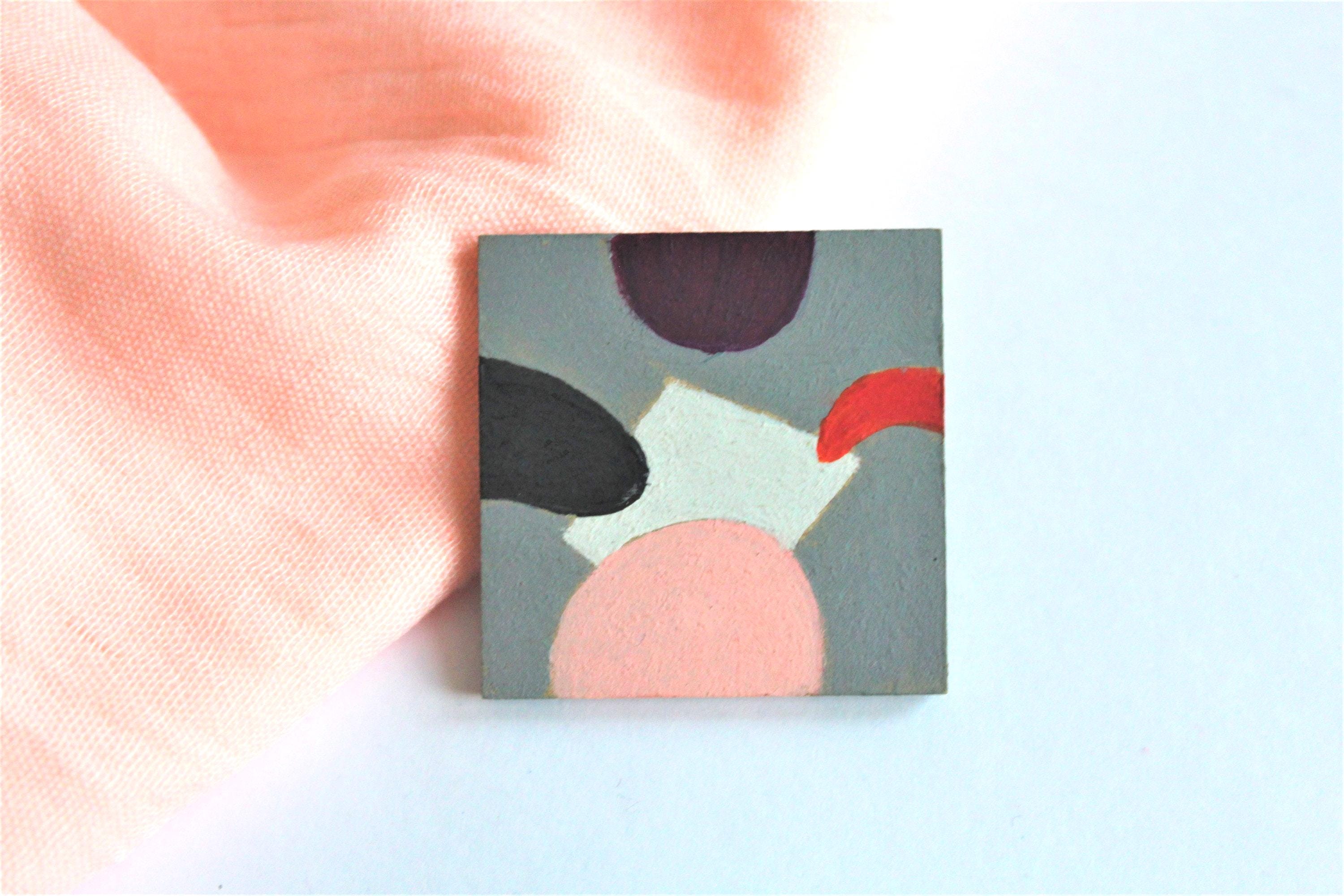 Abstract Geometrical Art Brooch, Modern Jewelery, Contemporary Pin ...