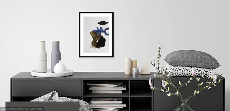 A4 Digital Print ,abstract Art,minimal Art,contemporary Art Composition ...